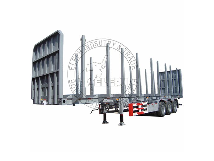 Wood Log Load Flatbed Truck Semi Trailer with Side Removable BTW